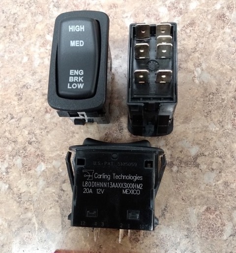 HIGH / MED / ENG BRK LOW 12volt Switch L80D1HNN1-3AAXX-3XX-XHM2 ...