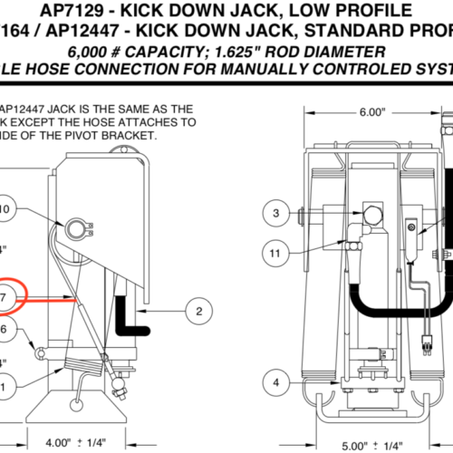 HWH Actuator Cable Kit RAP7194 - Northwest RV Supply