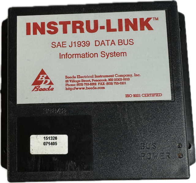 BEEDE Data Bus Information System SAE J1939 INSTR-LINK - Northwest RV ...